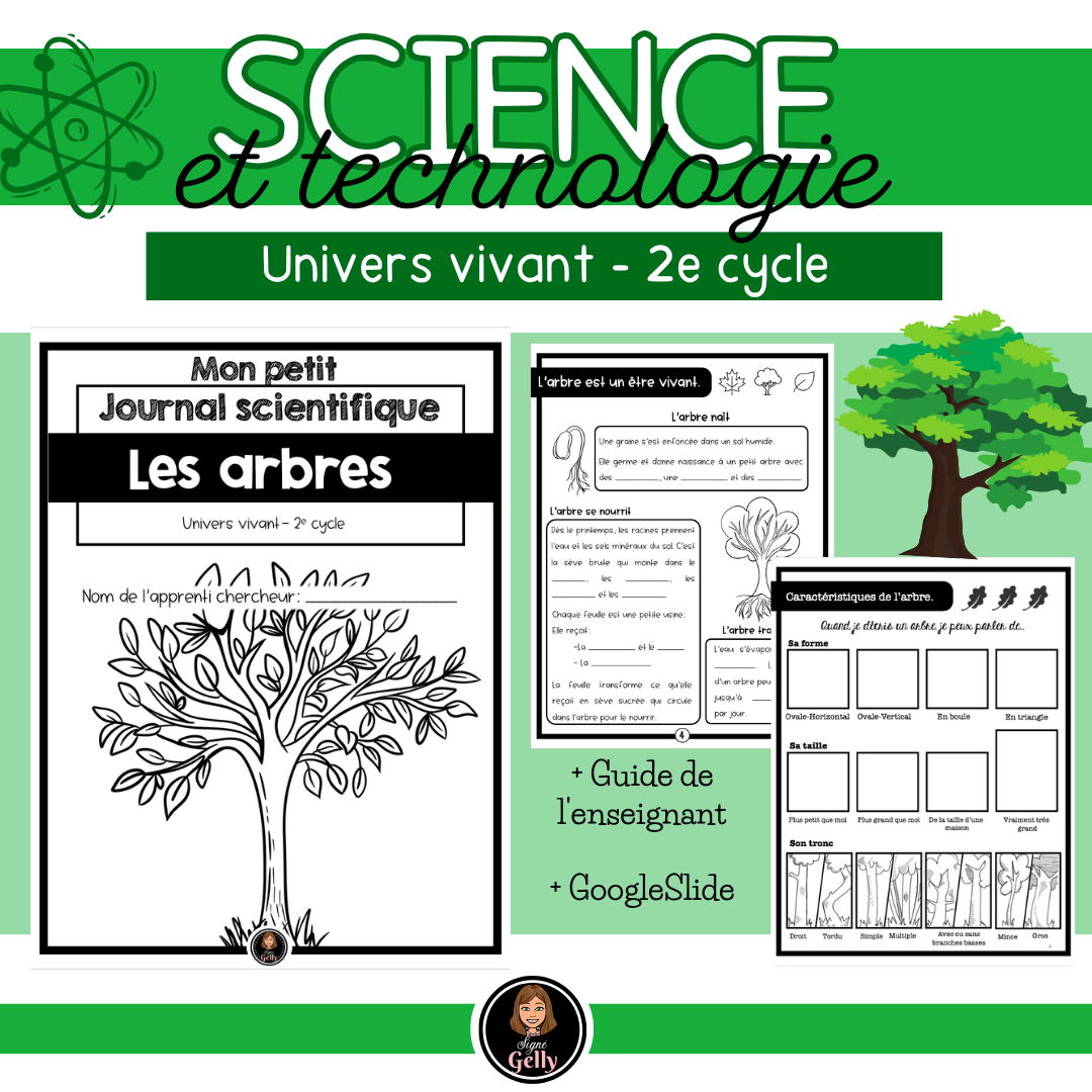 Mon petit journal scientifique- Les arbres – Signé Gelly